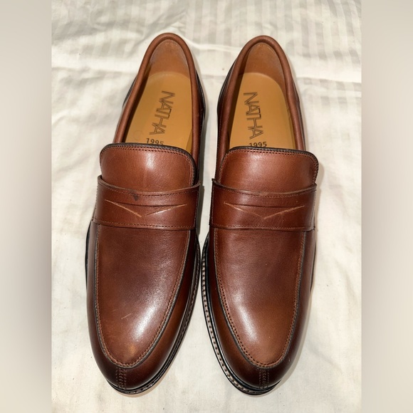 natha studio | Shoes | Brand New Natha 995 Mens Penny Loafers Brown ...